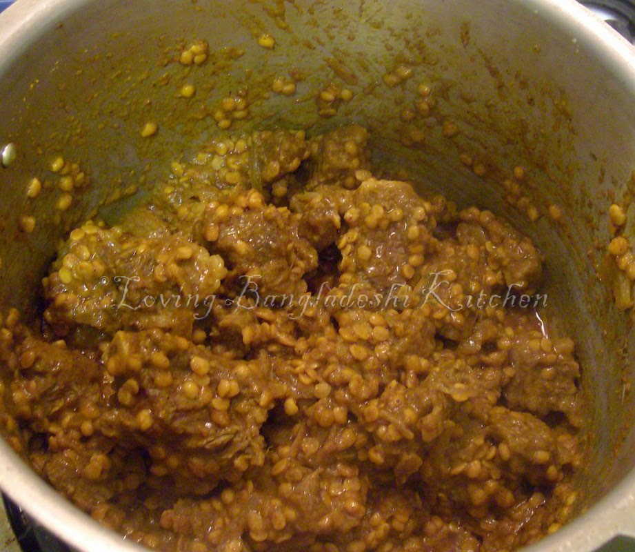 Loving Bangladeshi Kitchen(রান্নাঘর): Beef with Chana Dal (ছোলার ডালে ...